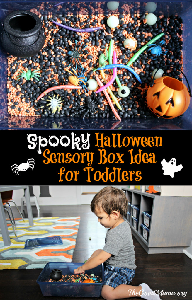 Spooky Halloween Sensory Box for Toddlers - The Good Mama