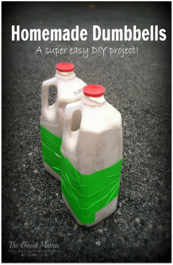 Homemade Dumbbells - The Good Mama