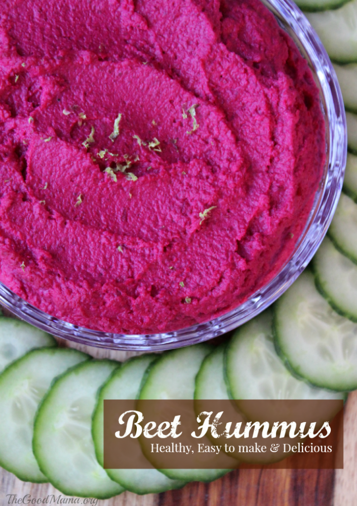 Beet Hummus Recipe - The Good Mama